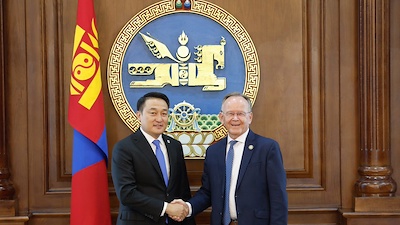 Chairman of State Great Hural (Parliament) D. Amarbayasgalan Meets with ...