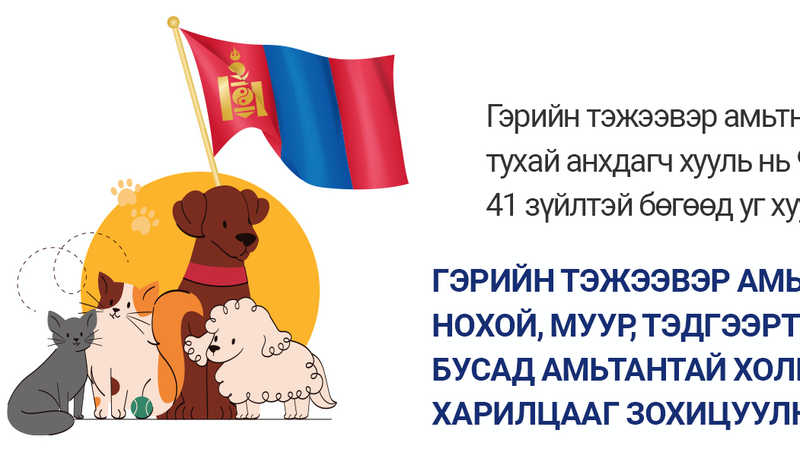 Гэрийн тэжээвэр амьтны тухай хуулийн танилцуулга